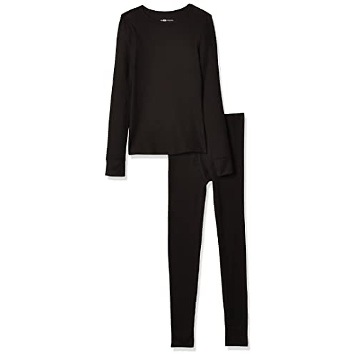 Fruit of the Loom boys Premium Thermal Waffle Underwear Base Layer Set, Black, 10 12 US