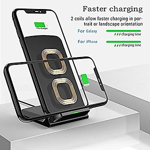 20W Fast Wireless Charger,Wireless Charging Stand Compatible with iPhone 14/14 Pro/13/12 Pro Max/Pro/11/11 Pro/X/8, Phone Charger for Galaxy S23/S23+/S22/S22 Ultra/S21/S20/S10/Note 20,Pixel/LG etc