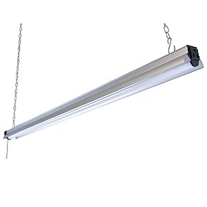 Newhouse Lighting 4FT LED Shop Light, 55W (225W Equivalent), 5000 Lumens, 4000K Linkable Garage Lighting, Utility LED Ceiling Lights, Chain or Flush Mount, ETL Listed, 5-Year Warranty