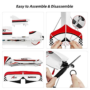 Radiolink A560 Ready to Fly (RTF) 3D RC Airplane 580mm Wingspan with Byme-A Gyro FC, 6 Flight Modes, Brushless Motor 15A ESC RC Plane, T8S TX & R8XM RX Voltage Telemetry for Beginner or Experienced