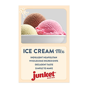 Junket Ice Cream and Gelato Mix Ultimate Bundle: 2 Chocolate, 2 Strawberry, 2 Vanilla Ice Cream Mixes and 2 Stracciatella, 2 Dark Chocolate, 2 Strawberry Cheesecake Gelato Mixes (Variety Pack of 12)