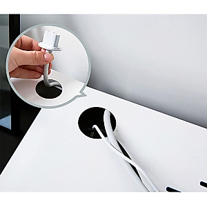 Iron Monitor Riser Stand for Desk TV/Screen/PC/Printer/Laptop Ergonomic Display Support Bracket for Home and Office (White)