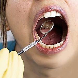 Sihuuu Dental Tools Personal Teeth Cleaning Tools with Stainless Steel Dental Scraper Pick Mouth Mirror Set Tooth Tartar Plaque Scraper Remover