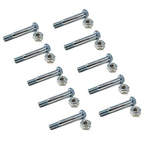 The ROP Shop | Pack of 10 - Shear Pin Bolt & Nut for Ariens Snowblower ST2+2, ST22L, ST20E Snow