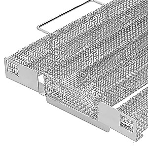 Cold Smoke Generator, 21.5x22.6x4.6cm M Type Stainless Steel Smoked Network Disk Cold Smoke Generator, for Barbecue, Bacon Roast, BBQ Grill