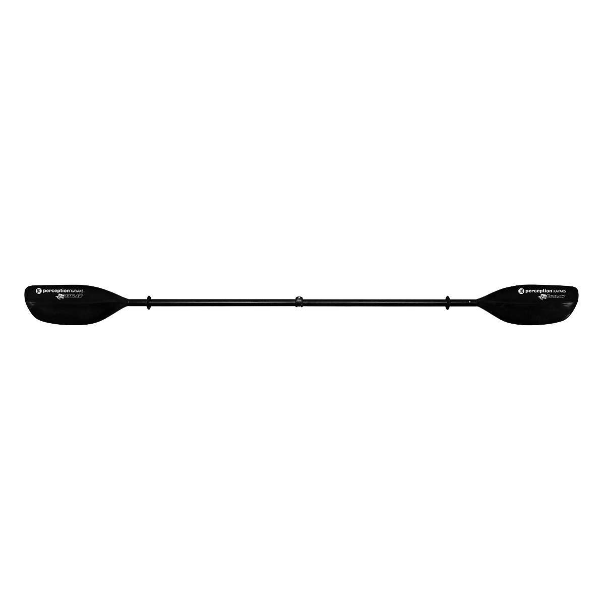 Perception Kayaks Outlaw 3-Piece Kayak Paddle | SUP - Kayak Convertible | Nylon Blade | Aluminum Shaft (90.5 in), Black (8080064)