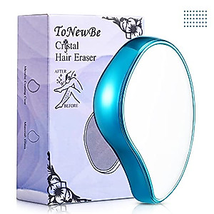 ToNewBe Crystal Hair Eraser for Women and Men, Reusable Crystal Hair Remover, Magic Painless Exfoliation Hair Removal Tool, Magic Hair Eraser for Back Arms Legs
