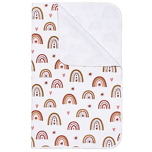 ROCCED Baby Bed Pad Waterproof Washable Reusable 31"x40" Large Toddler Mattress Protector Incontinence Pads Sheet Cover Underpads for Kids Adults and Pets Potty Training Mat-Rainbow