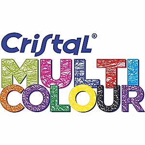 BIC Cristal Multicolour Ballpoint Pens With Wide Tip (1.6mm) Pens For Colourful Writing In Assorted Colours, Pack Of 15