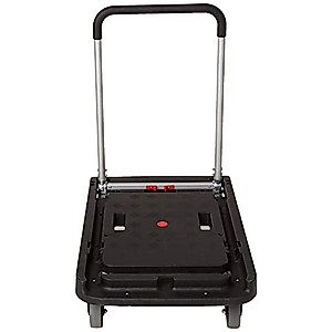 Magna Cart Flatform FFXL 500 lb Capacity Four Wheel Folding Platform Truck, Black and Aluminum