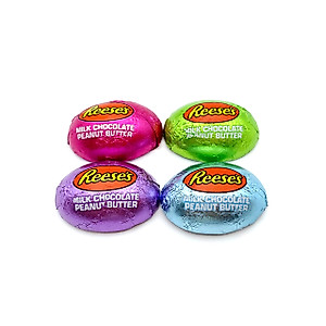 Peanut Butter Milk Chocolate Half Eggs Candy, Bulk Pack 3 Pounds