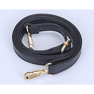 VanEnjoy Purse Strap Replacement with Tassel,Lichee Pattern Microfiber Leather for Crossbody Bag or Handbag,34-60" L*0.8" W,Gold Metal