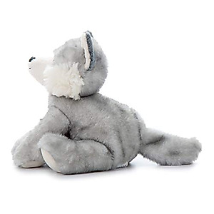 The Petting Zoo Wolf Stuffed Animal, Gifts for Kids, Wild Onez Zoo Animals, Grey Wolf Plush Toy 9 inches