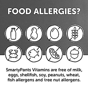 SmartyPants Adult Daily Mineral Vitamins: Calcium, Magnesium Citrate, D3, Zinc & Chromium for Immune Support, Energy, Bone & Muscle Function, 60 Soft Chews (30 Day Supply)