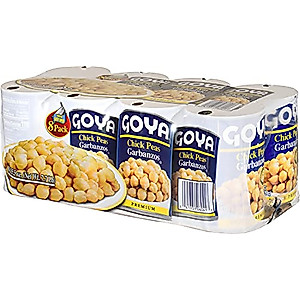 Goya Foods Chick Peas, Garbanzo Beans, 15.5 Ounce (Pack of 8)
