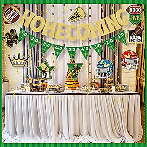 Watersay 32 Pcs Homecoming Party Decorations Football Game Homecoming Decoration Banner Football Party Swirls Hoco Hanging Kit Homecoming Welcome Back to School University College Party Decor Supplies