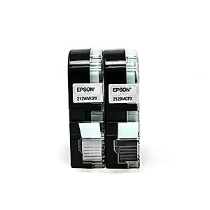 Epson LabelWorks InvisiLabels Bundle - 2 Clear 1/2" (12mm) Tapes - 212BMCPX, 212WMCPX