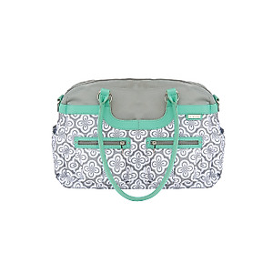 JJ Cole Satchel Diaper Bag, Azure Infinity