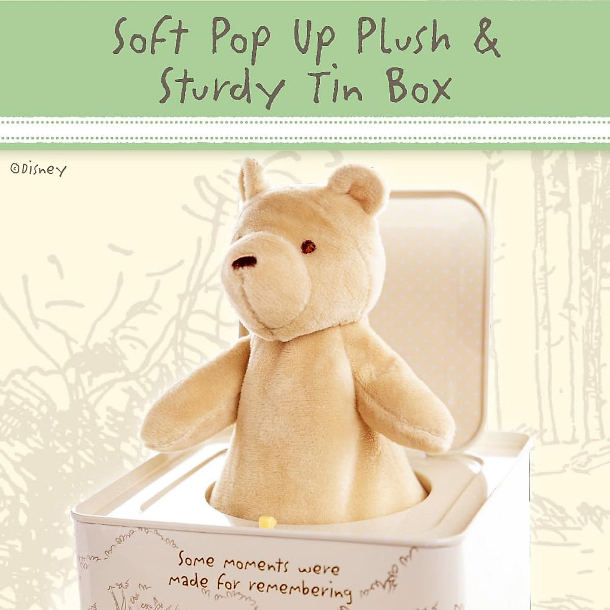 Disney Baby Classic Winnie The Pooh Jack-in-The-Box - Musical Toy for Babies