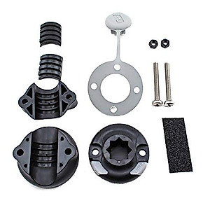 RAILBLAZA Kayak RailMount for 19-25mm (.75-1in) Round or Square Rails with Self-Adhesive Grip Tape for Easy Installation, (Black)