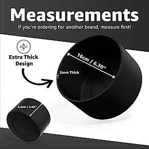 Jmoe USA Boot for RTIC Jug | Protects Against Dents & Scratches | Silicone Sleeve Protector for Bottom of Jug | Covers The Bottom of The Jug | Made of Durable BPA Free Silicone (Black, One-Gallon)