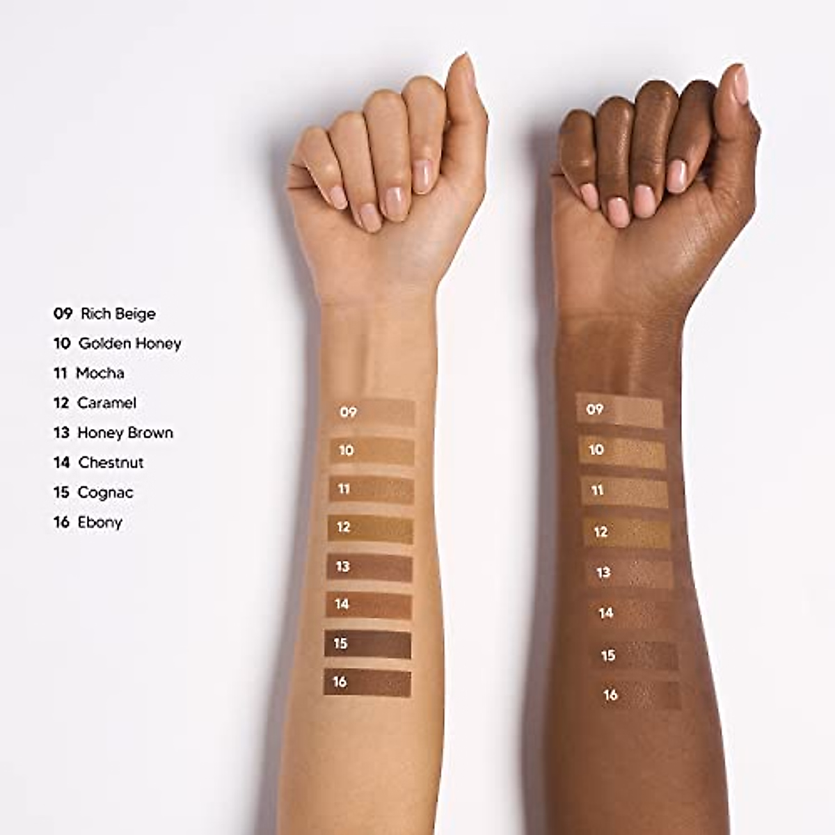 Ruby Kisses Mineral Pressed Powder Foundation, Medium to Full Coverage Natural Finish 0.35 Ounce (Chestnut)