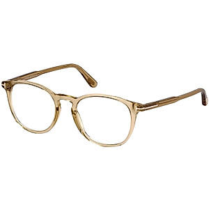 Tom Ford FT5401 Eyeglass Frames - Shiny Light Brown Frame, Shiny Light Brown Lenses, FT540151045