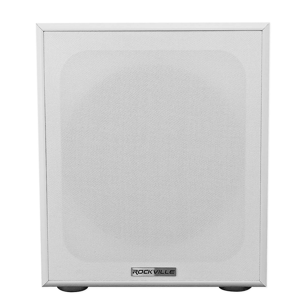 Rockville Rock Shaker 10" Inch White 400w Powered Home Theater Subwoofer Sub