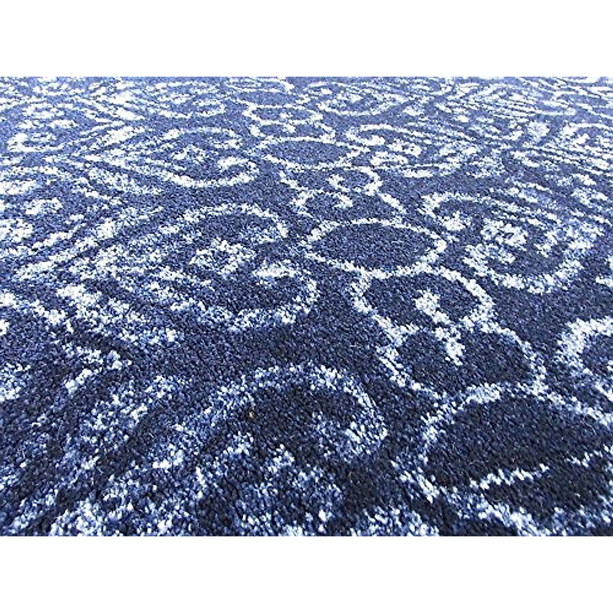 Unique Loom Del Mar Collection Area Rug-Transitional Inspired with Modern Contemporary Design, Rectangular 9' 0" x 12' 2", Blue/Navy Blue