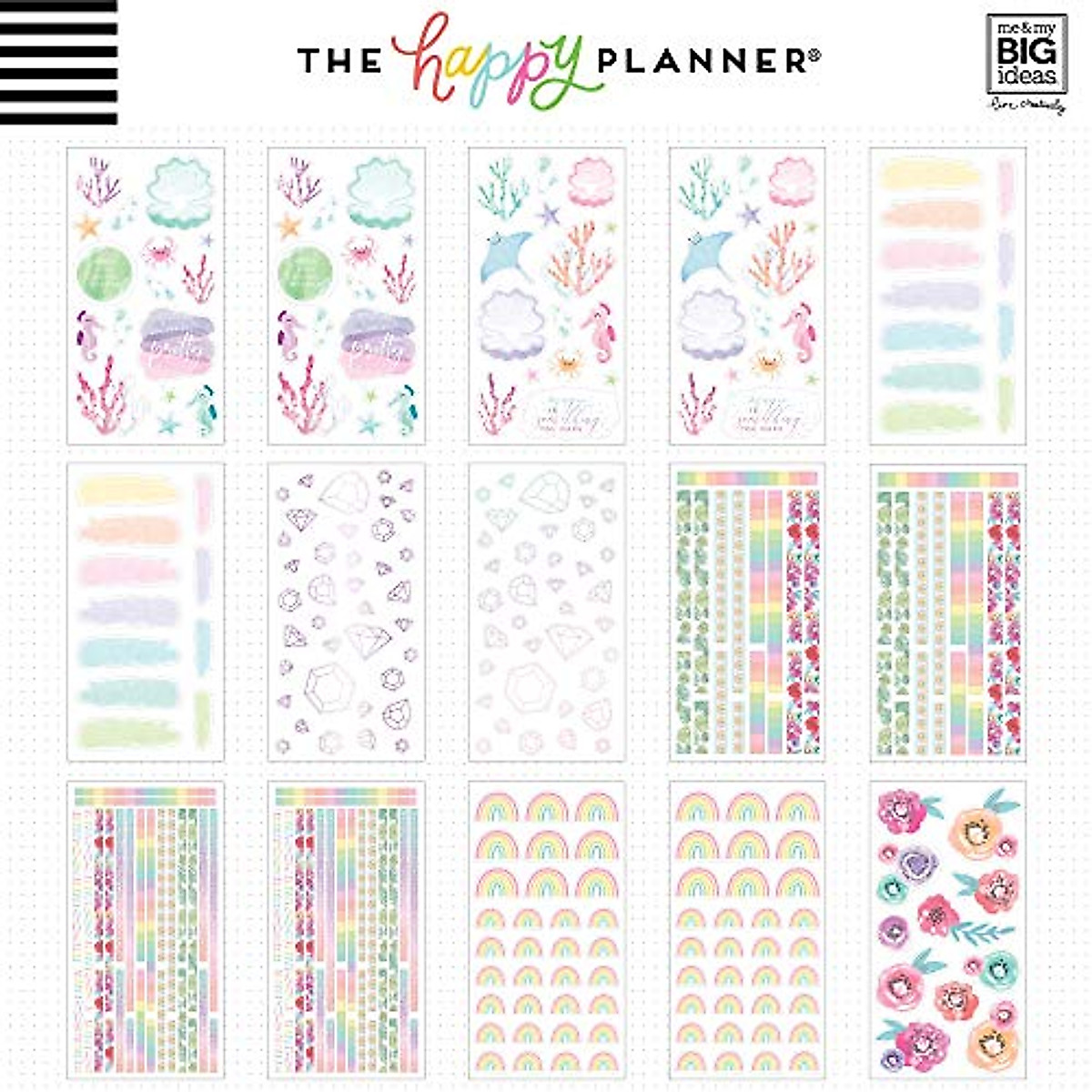 ME & MY BIG IDEAS Happy Planner STCKRS, Pastels, 2956/Pkg