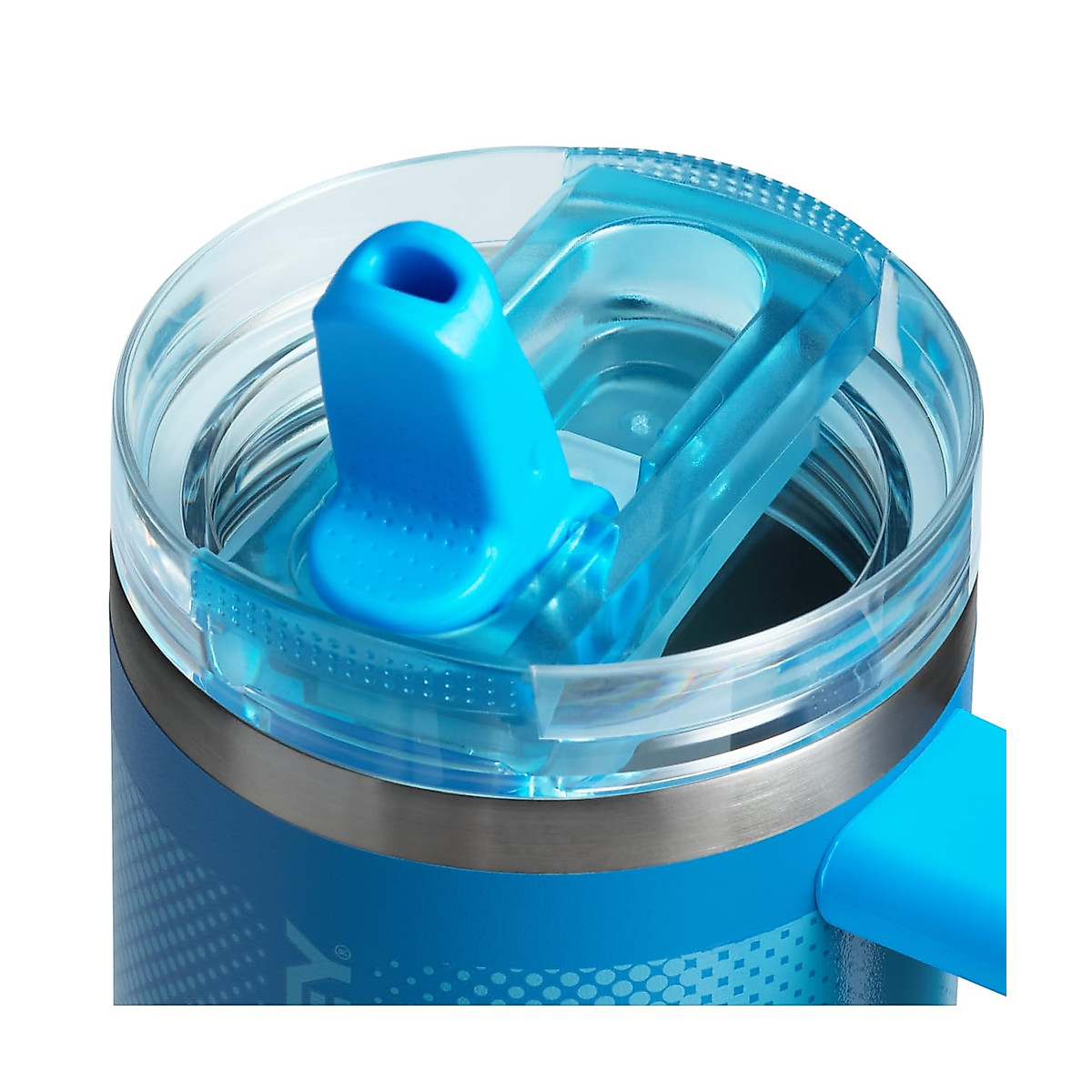 Stanley Quencher ProTour Flip Straw Tumbler with Leakproof Lid 14 oz | Built-In Straw and Handle | Cup Holder Compatible for Travel | Insulated Stainless Steel Cup | BPA-Free | Azure Fade