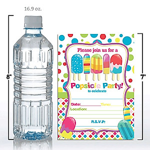 Amanda Creation Popsicle Birthday Party Invitations set of 20 Fill In Cards Including Envelopes