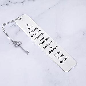 Coworker Thank You Gifts Bookmark for Women Men Office, Inspirational Employee Appreciation Gifts Bulk for Teacher Nurse Team from Boss, Mentor Birthday Leader Going Away Leaving Gifts for Retirement