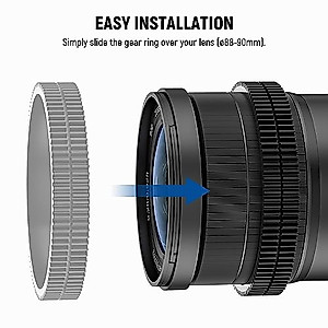 NEEWER PG008 Seamless Follow Focus Gear Ring 0.8 MOD for ø88-90mm Lens, Compatible with SmallRig Compatible with Tilta NEEWER Follow Focus for Canon Sony Nikon Fujifilm Panasonic Sigma Lens