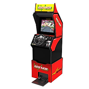 ARCADE1UP Ridge Race Arcade Cabinet with Riser Red, Red, XX-Large