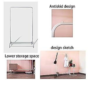 Simple garment rack, easy moved , white color, metal rack,laundry rack