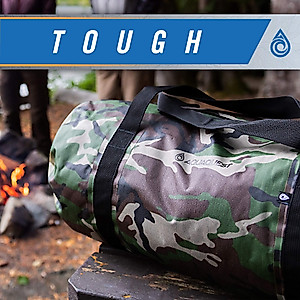 AquaQuest Kuta Zip Duffel - 100% Waterproof Body + Water Resistant Zip, Tough, Lightweight, Practical - Protective Minimalist Bag for Sport, Gym, Travel - 30L Black