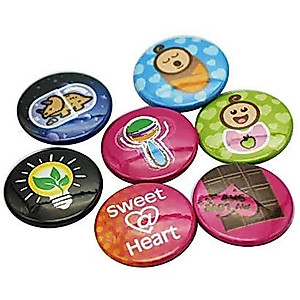 ChiButtons Kit 75mm (3") Button Maker Badge Press Machine-B400 + 75mm Round Die Moulds + 100 set Pin Button Components + Adjustable Circle Cutter (Black-new)