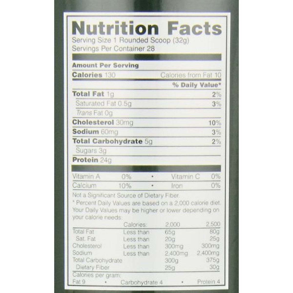 100% Whey Protein - Gold Standard (Natural) Vanilla 2 lbs