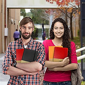 Classic Notebooks Lined Hardcover 2 Pcs A5 Hardcover Faux Leather Notebooks Premium PU Leather 120 GSM Quality Thick Paper 5 x 8.25 Inches Journal Notebook for Work & School 2 Black