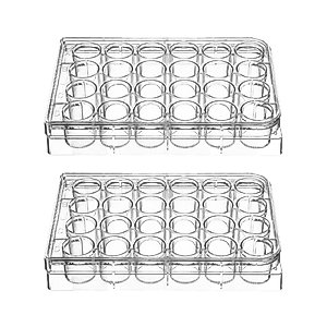 JECOMPRIS 2pcs 24 Well Cell Culture Plate Cultivation Plates Laboratory Reaction Tray for Laboratory