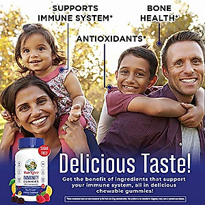 Immunity Gummies & Liquid Zinc Bundle by MaryRuth's | 5-in-1 Sugar Free Immunity Gummies, 90ct | Ionic Zinc Sulfate Drops + Organic Glycerin, 4oz | Formulated for Adults & Kids | Vegan, Non-GMO