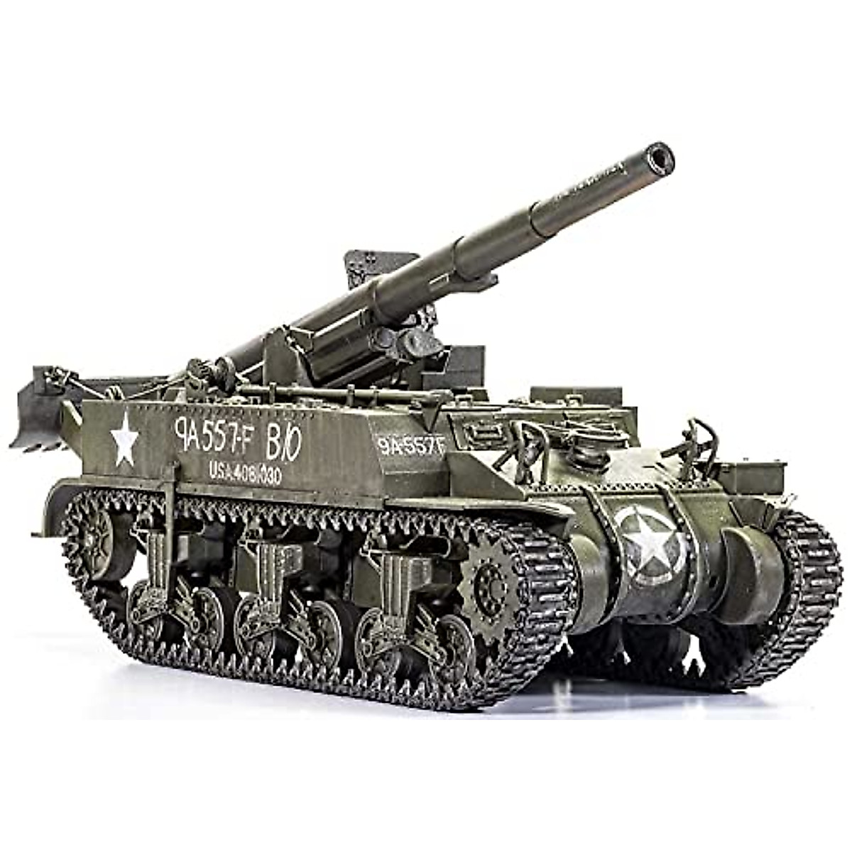 Airfix M12 GMC 1:35 WWII Military Tank Armor Plastic Model Kit A1372, Unpainted