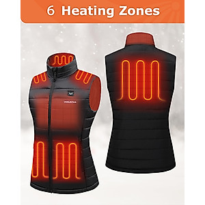 Venustas Women's Heated Vest with Battery Pack 7.4V, Lightweight Heated Coat for Women