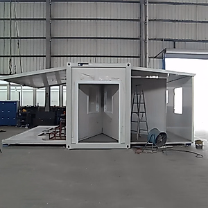 Portable House Steel Exterior Interior Effects Bedroom Bathroom 20ft 40ft Foldable Expandable Portable Container Modular House