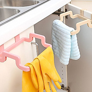 Kitchen Hanging Trash Rubbish Bags Holder Garbage Storage Racks Cupboard Hanger giveyoulucky (Green)