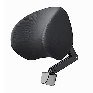 Office Chair Headrest Attachment Universal, Head Support Cushion for Any Desk Chair, Elastic Sponge Head Pillow for Ergonomic Executive Chair, Adjustable Height & Angle Upholstered, Chair Not Include