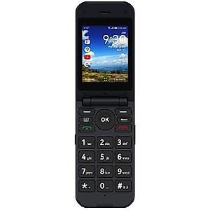 AT&T Cingular Flex 4G LTE Flip Phone ATTEA211101, 4GB, Charcoal, Carrier Locked to AT&T Gray