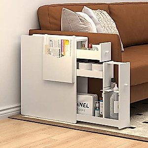 Organizedlife Freestanding Bathroom Cabinet, Wooden Floor Cabinet Toilet, Paper Holder Organizer, Toilet Paper Holder, Corner Cabinet Without Assembly