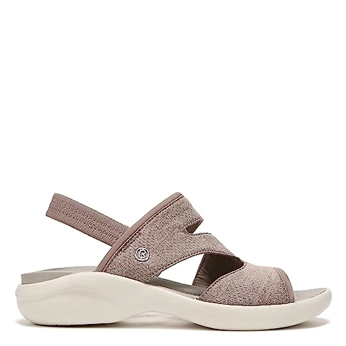 BZees Womens Cleo Strappy Sandal, Latte Camo, 9.5 US